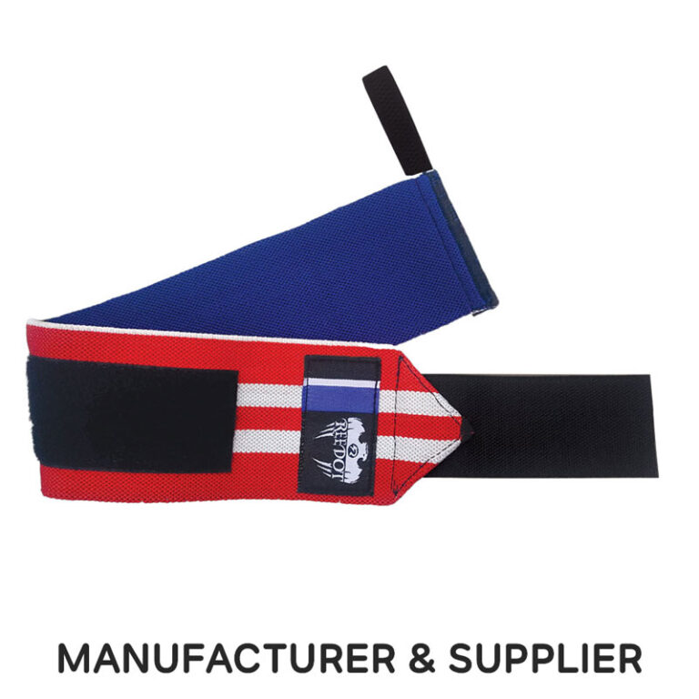 Wholesale Custom Wrist Wraps - Double Sided American Flag Color.