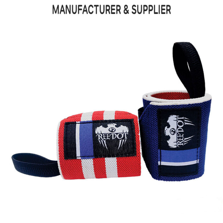 Wholesale Custom Wrist Wraps - Double Sided American Flag Color.
