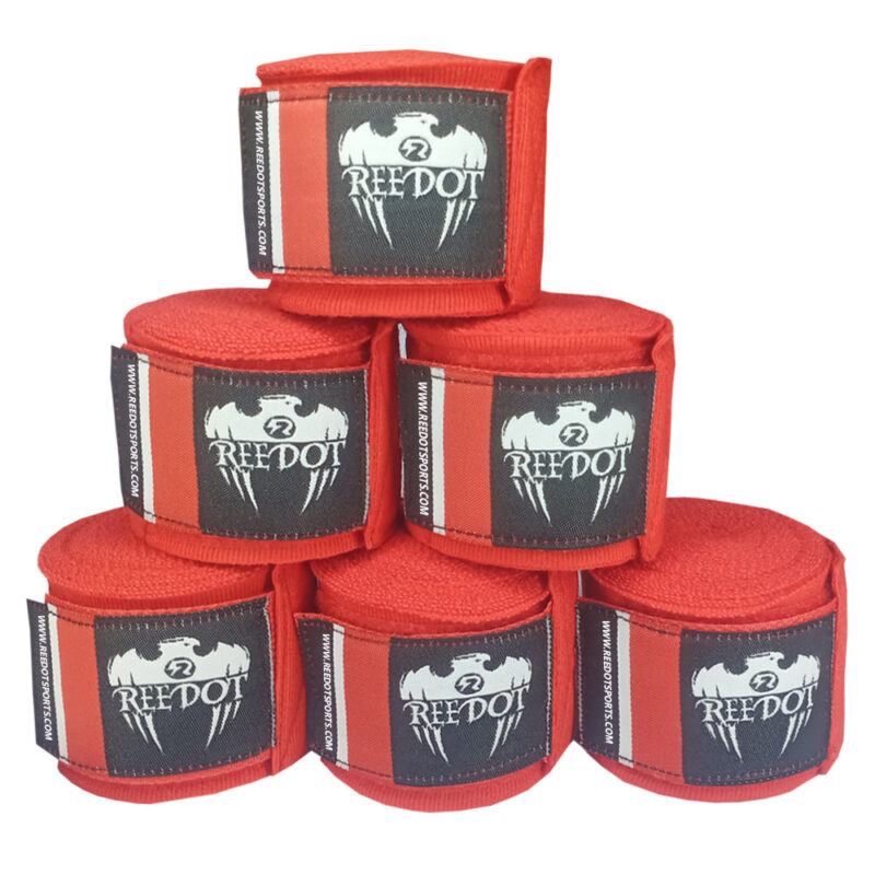 Bulk Boxing Hand Wraps Red With Custom LOGO - Reedotsports.com